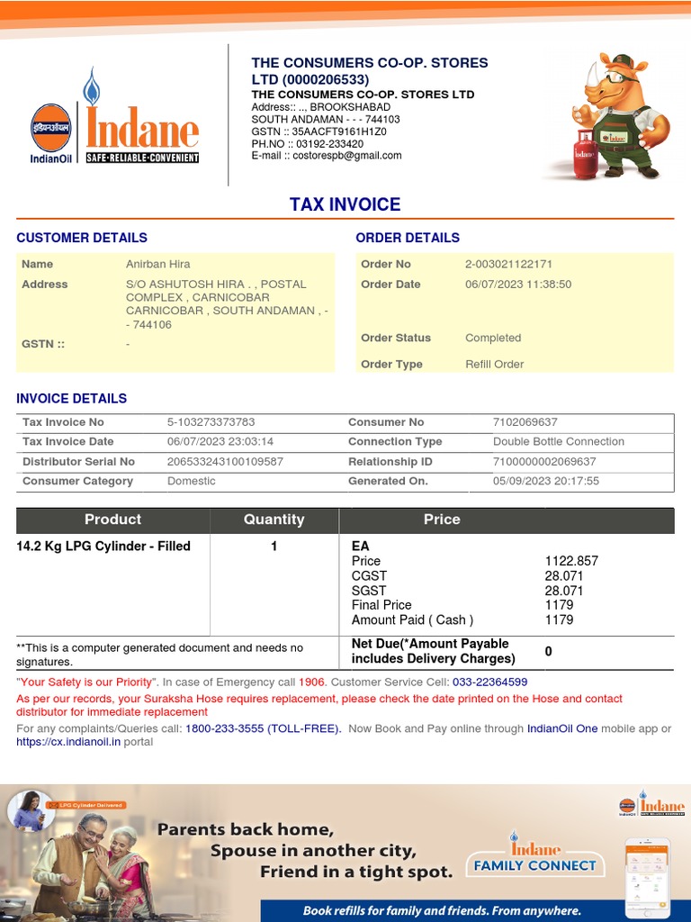 Invoice | PDF | Liquefied Petroleum Gas | Invoice
