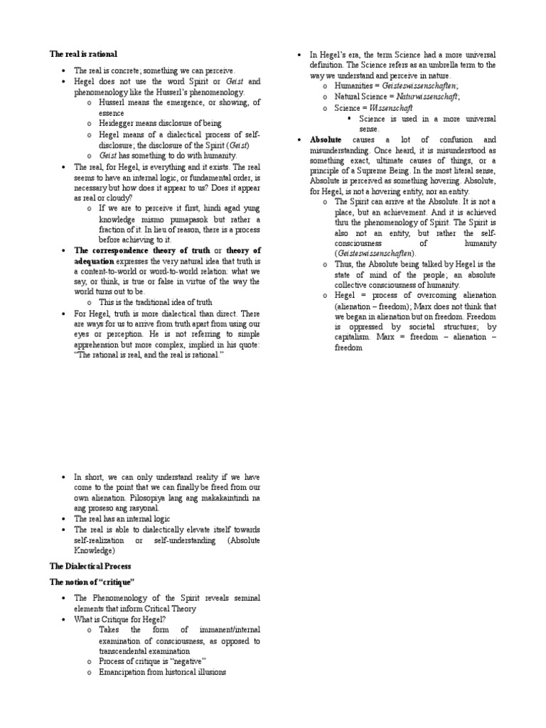 Hegel and The Role of Immanent Critique | PDF | Georg Wilhelm Friedrich ...