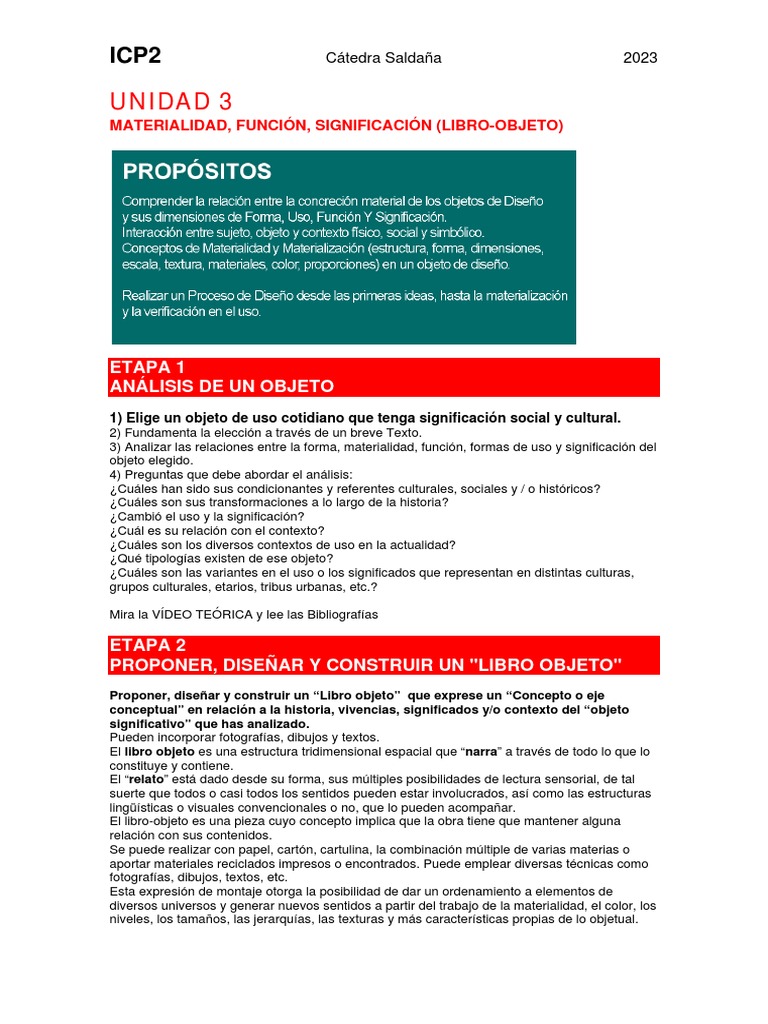 00 - Icp2 - Unidad 3 - Trabajo Práctico | Descargar gratis PDF | Diseño