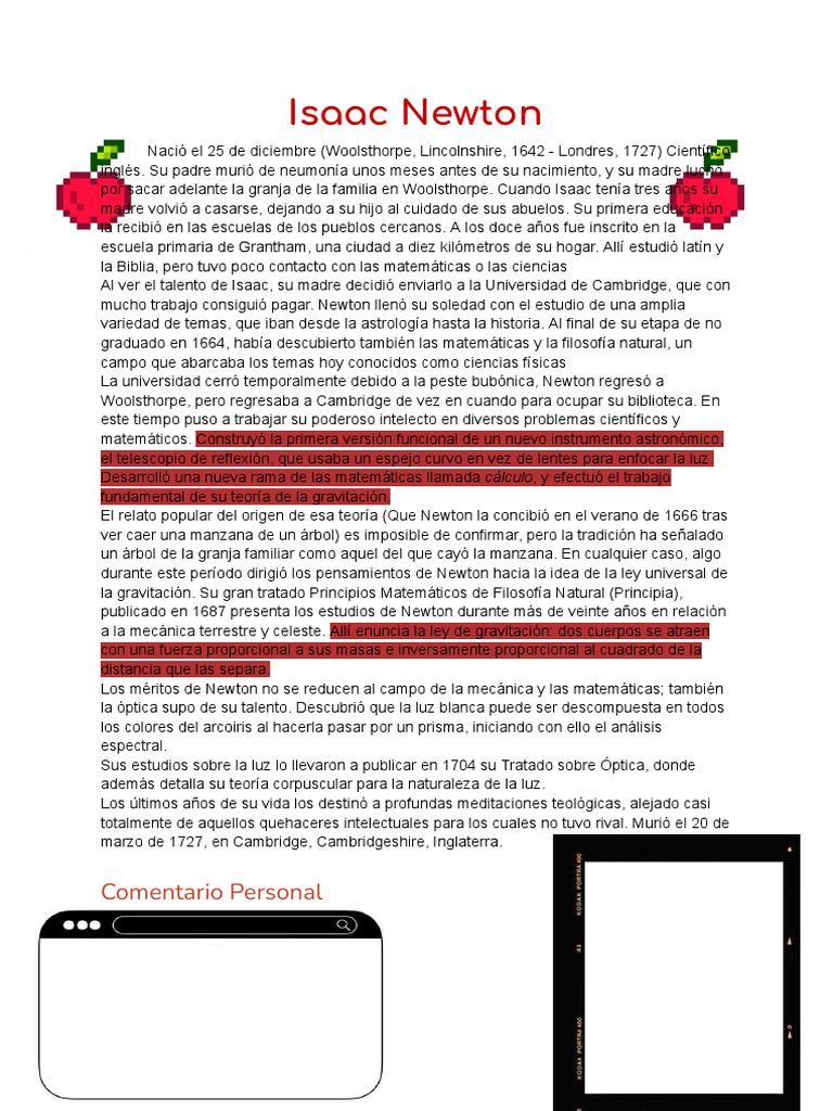Isaac Newton | PDF | Isaac Newton | Science