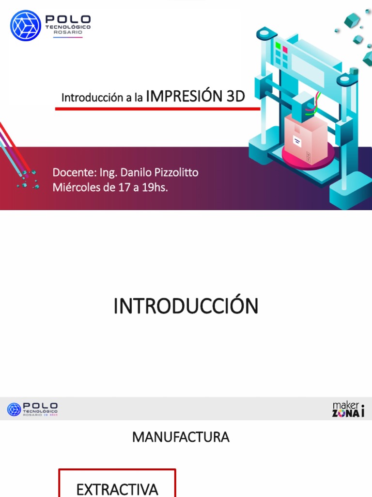 Impresion 3D PTR - Clase 1 | PDF | Impresión 3d | Equipo