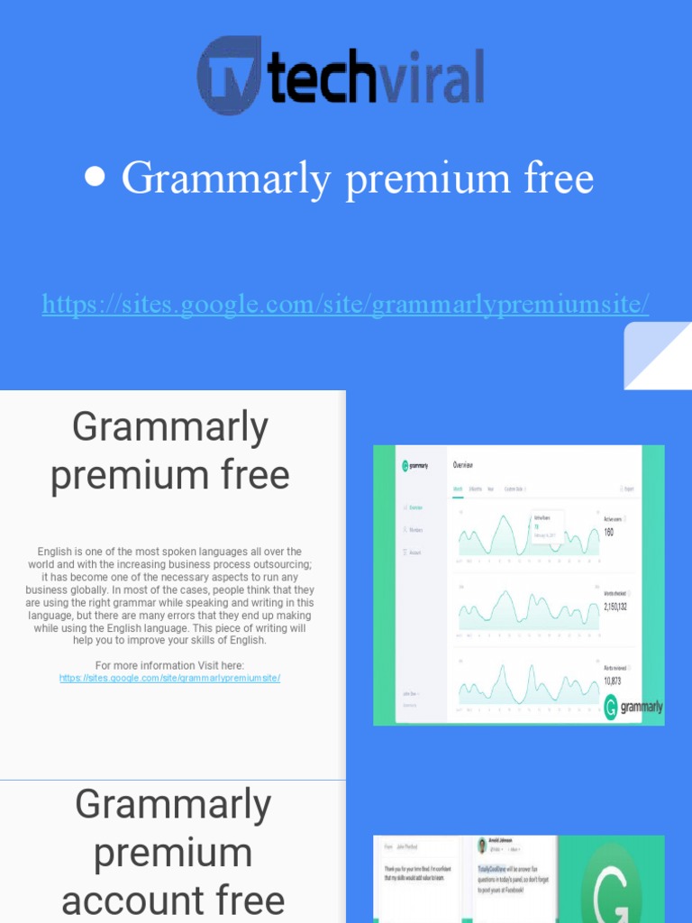 Free Grammarly Premium Access Guide | PDF | English Language | Learning