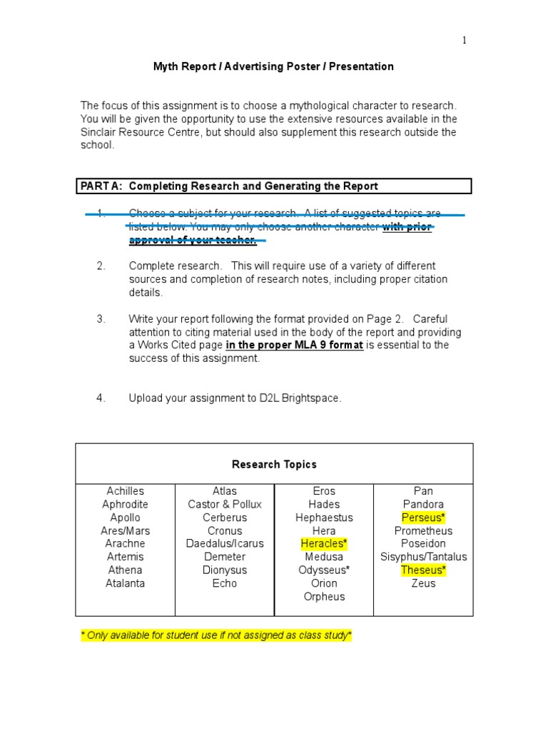 Irene Yang - 2022 Myth Report Assignment | PDF | Greek Mythology | Hades