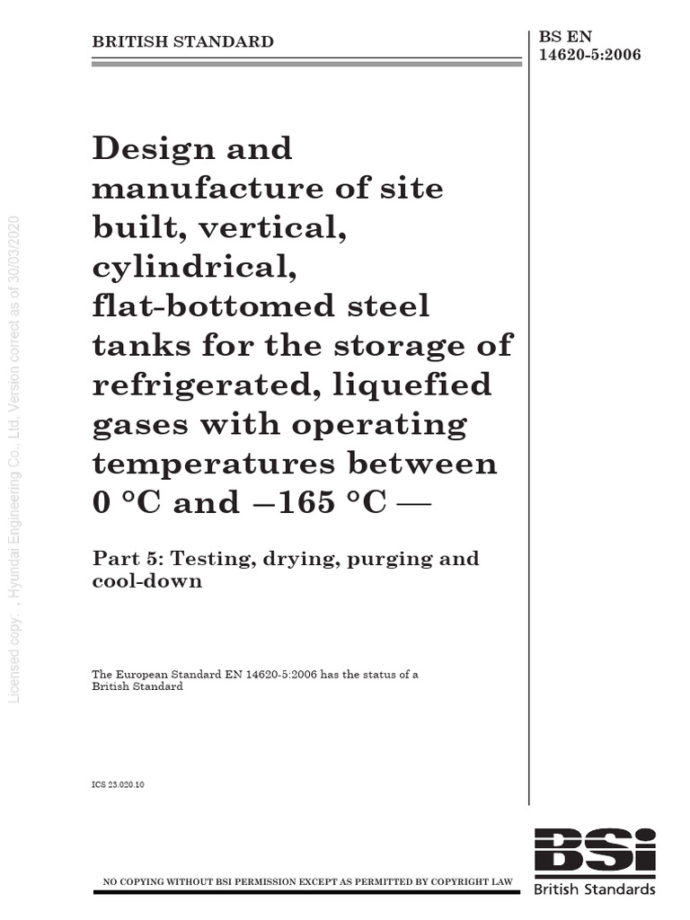 BS en 14620-5-2006 | PDF | Chemical Process Engineering | Energy Technology