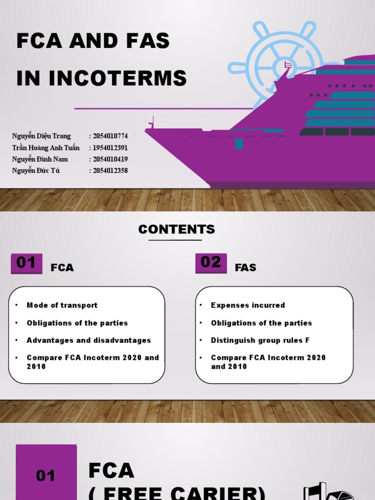 Incoterms: FCA vs FAS Explained | PDF | Supply Chain Management | Economies