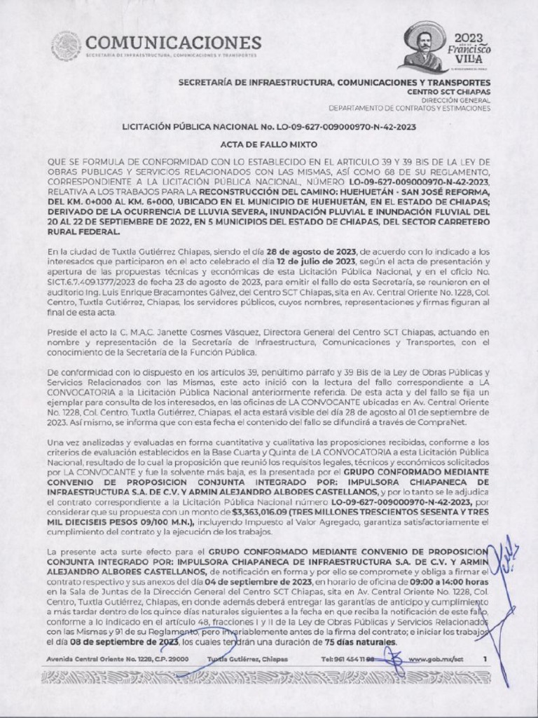 Acta Fallo N42 2023 | PDF