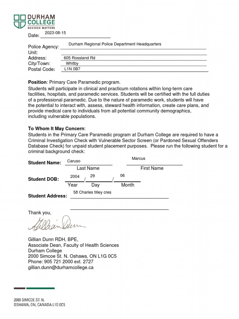 PPC Letter for CRC | PDF