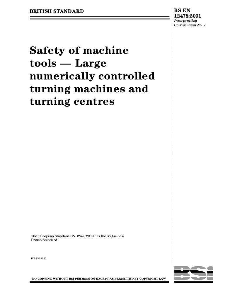 BS en 12478-2001 | PDF | Human Factors And Ergonomics | Noise