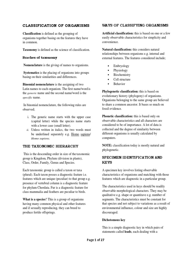 Classification | PDF | Spore | Bacteria