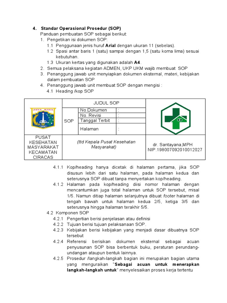 PENULISAN NASKAH SOP | PDF