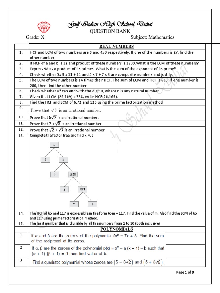Primary 4 Math Revision Questions | PDF | Numbers | Polynomial
