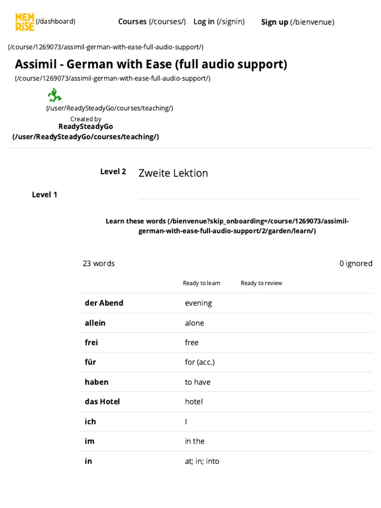 Something In German PDF German Songs