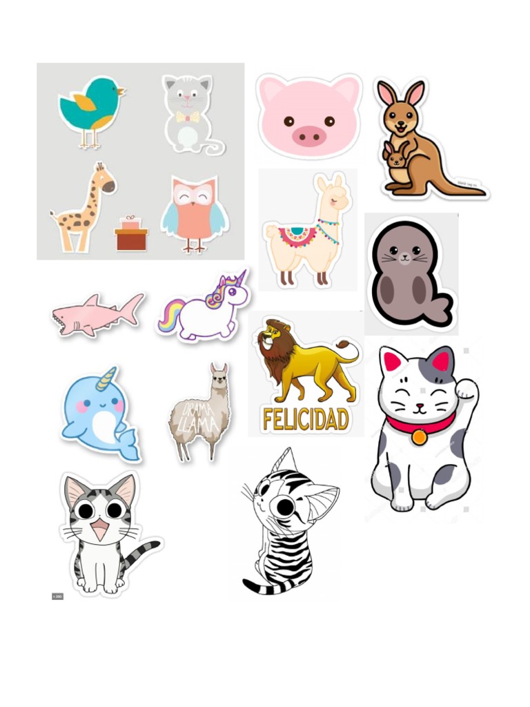 Animales Stickers | PDF