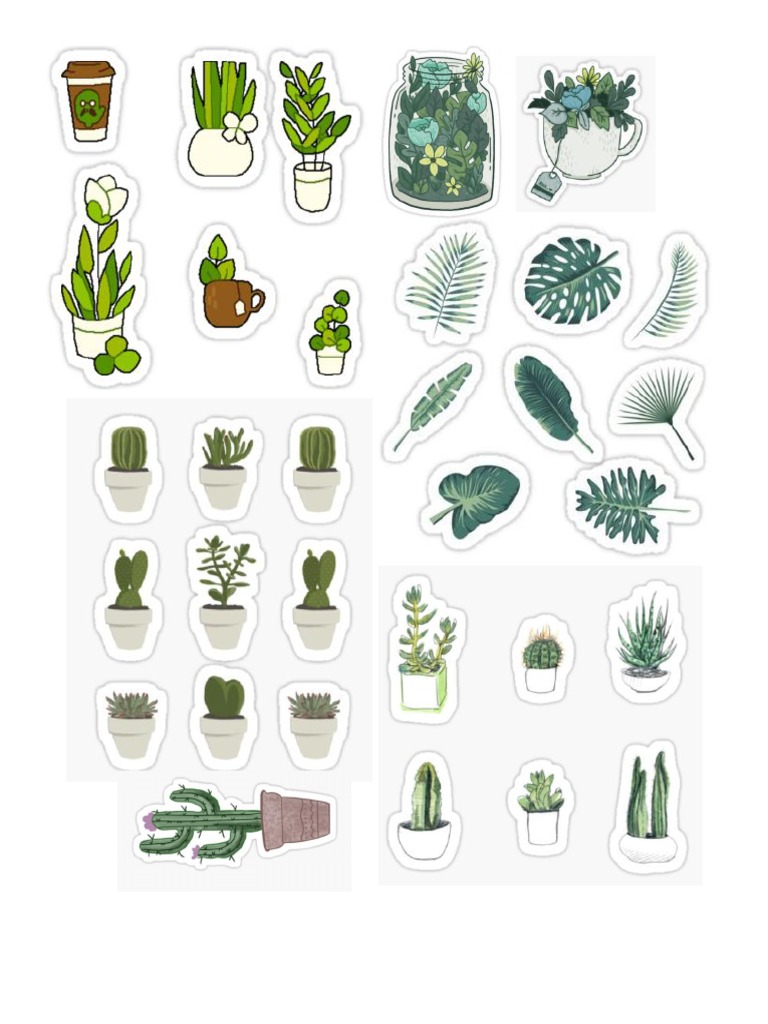 stickers de plantas | PDF