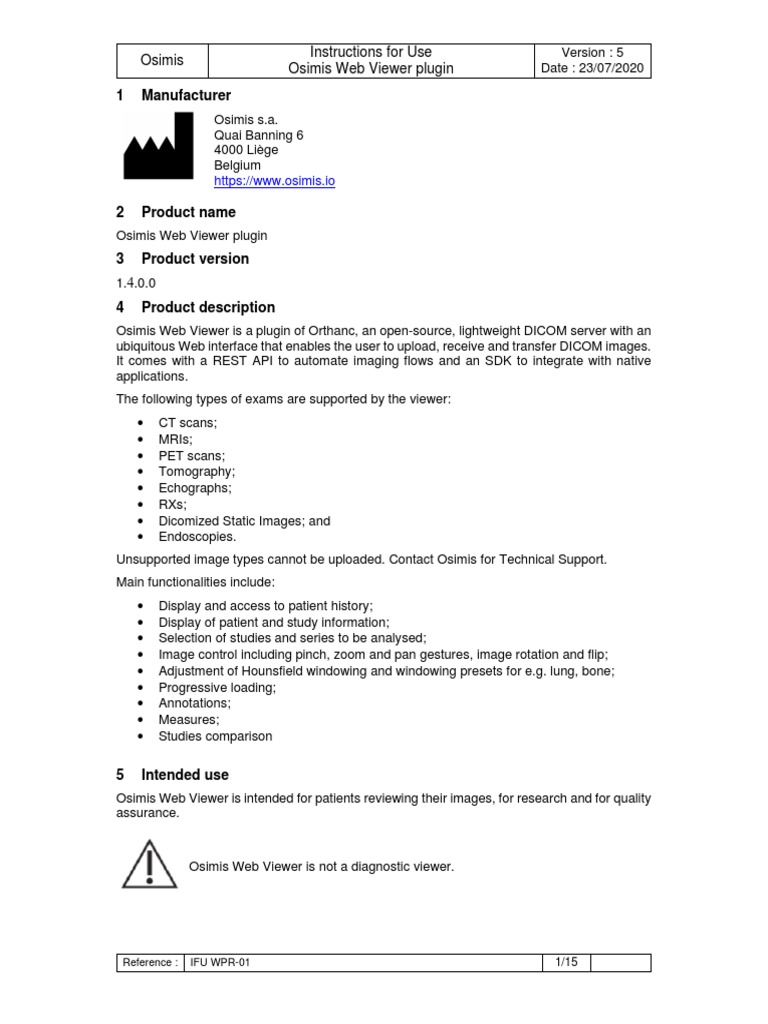Osimis Web Viewer Documentation | PDF | World Wide Web | Internet & Web