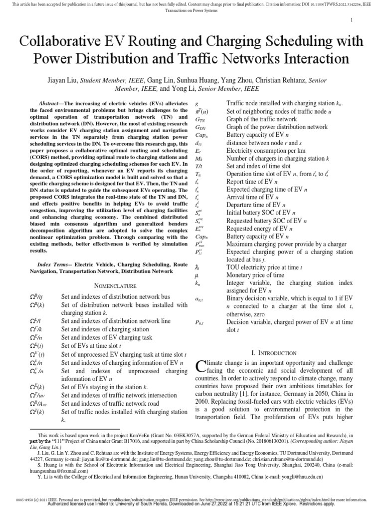 Collaborative EV Routing and Charging Scheduling With Power Distribution and Traffic Networks ...