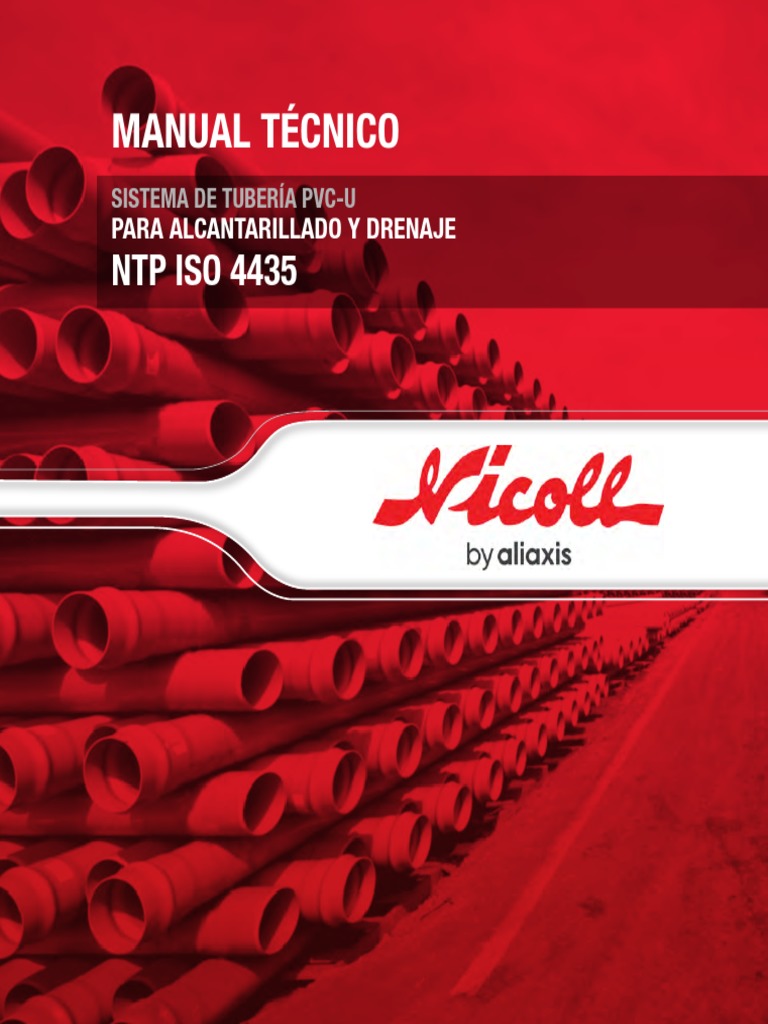 Manual Tuberia Pvc -u Ntp Iso 4435 - Alcantarillado | PDF | Tubería ...