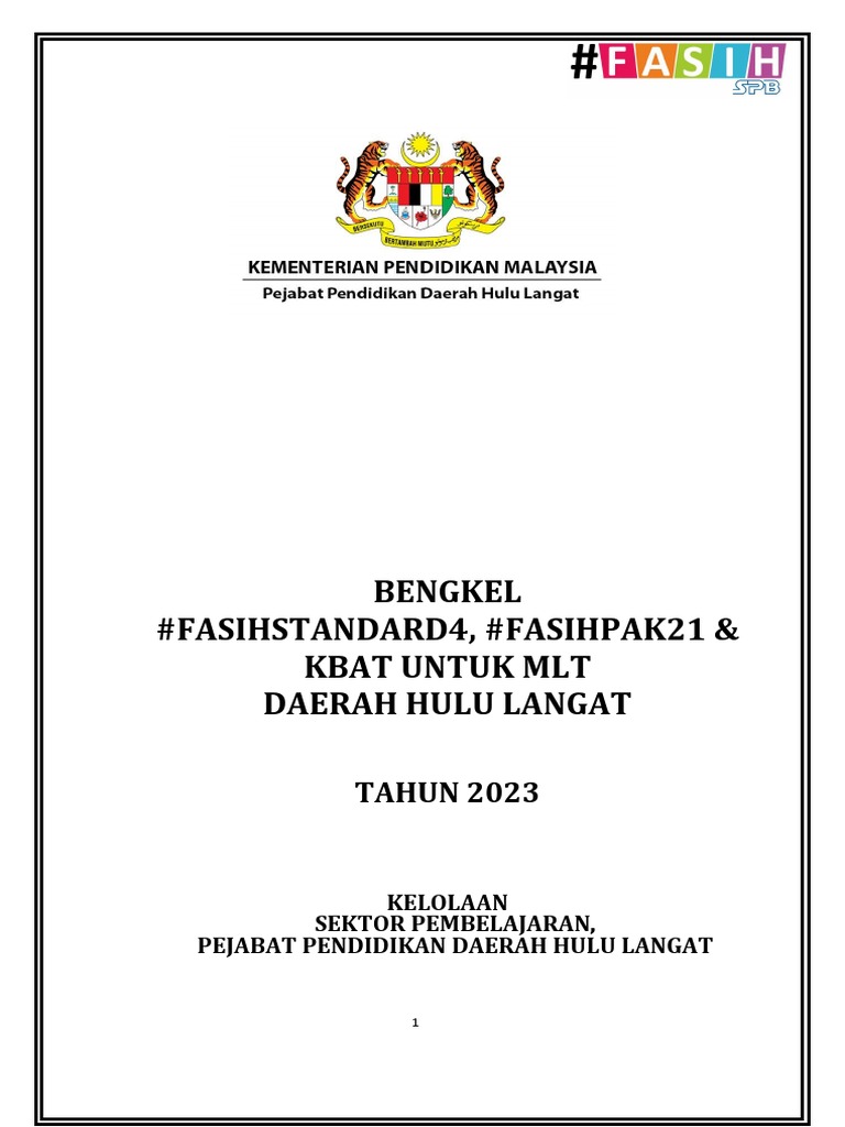 Kertas Kerja Bengkel #Fasihjsu, Analisis Item & Headcount Untuk GKMP | PDF