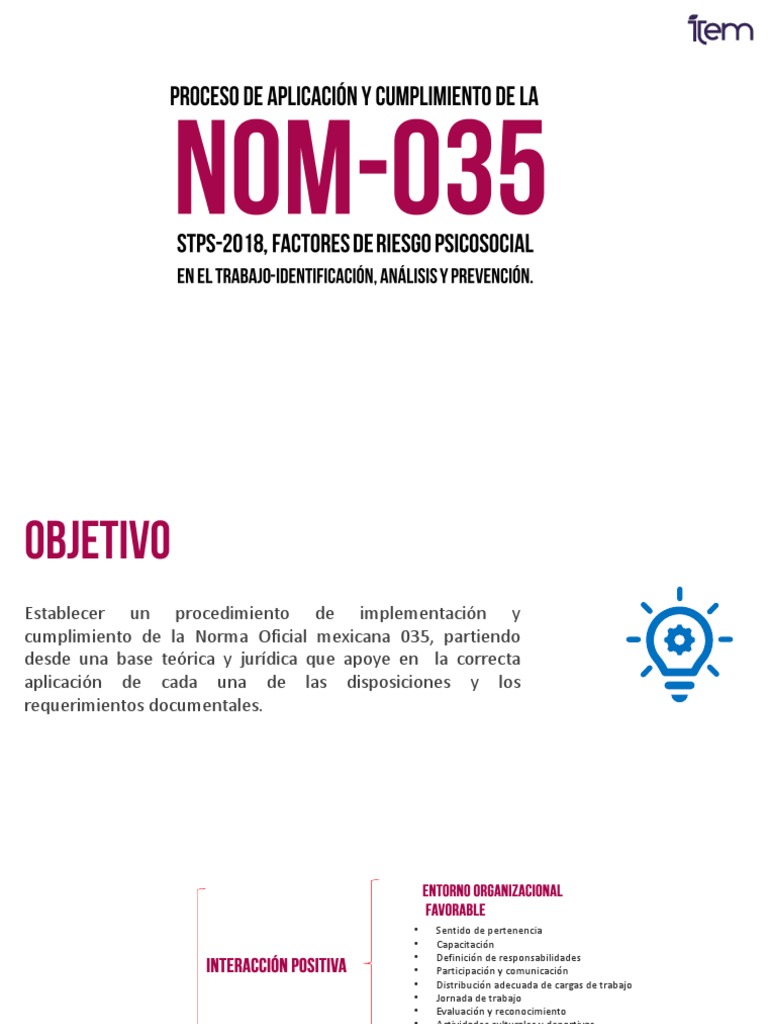 Presentación Nom-035 | PDF | Estrés (biología) | Acoso sexual