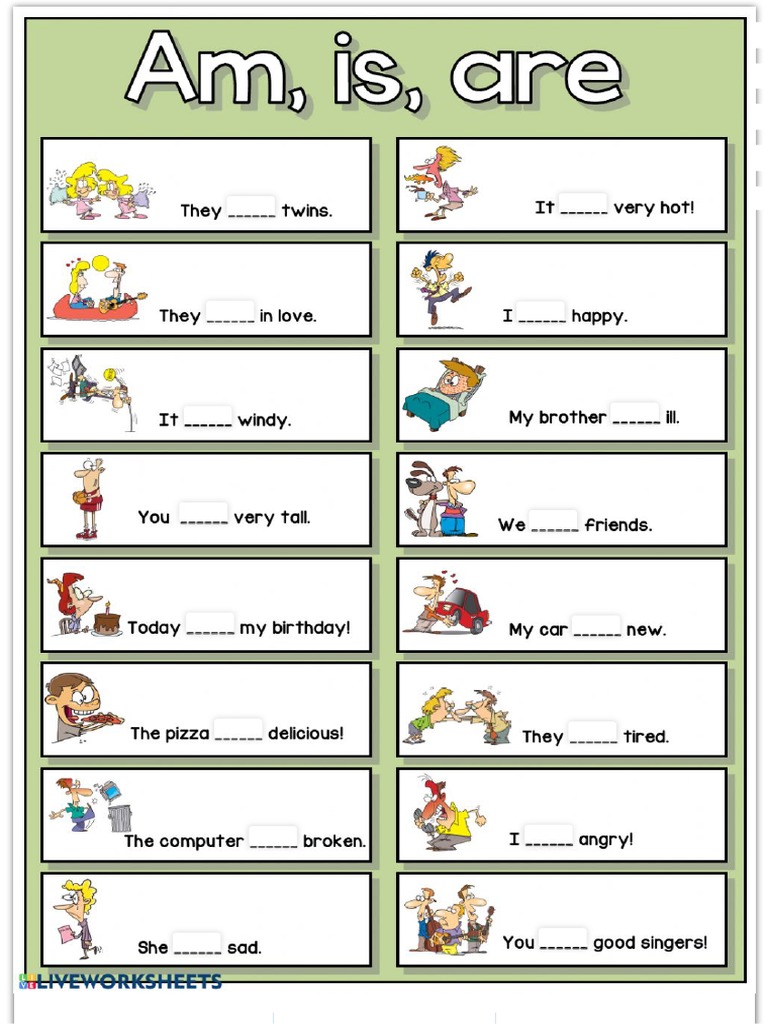 English Tests Verb To Be | PDF