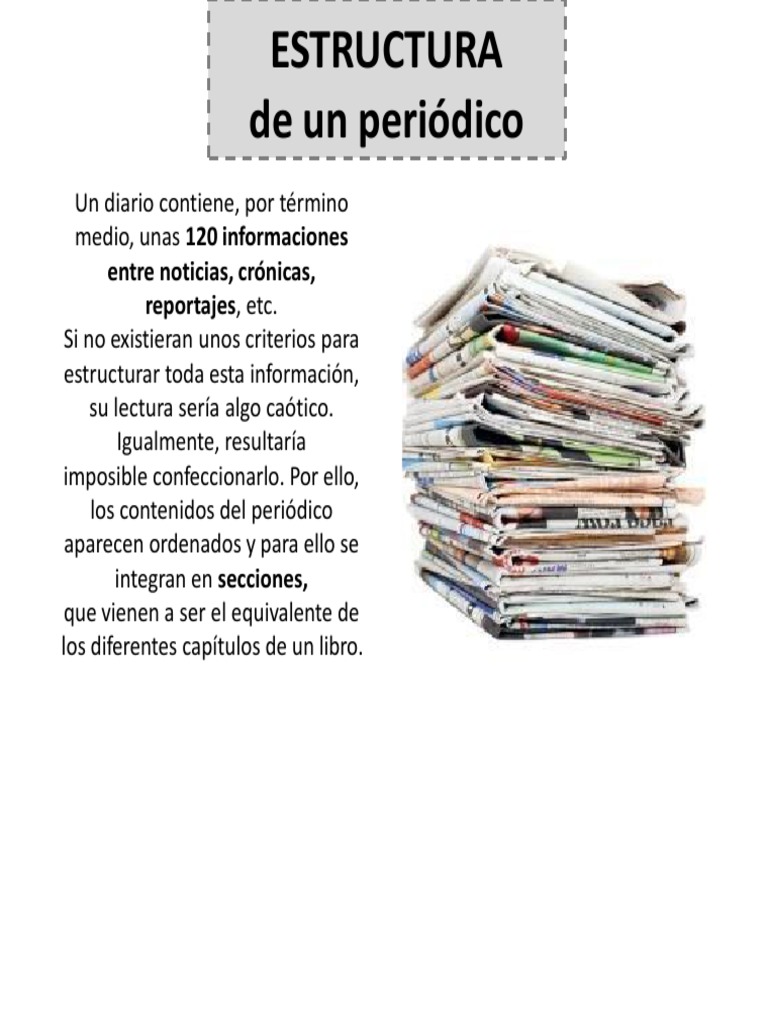 Estructura de Un Periódico | PDF | Periódicos | Serif
