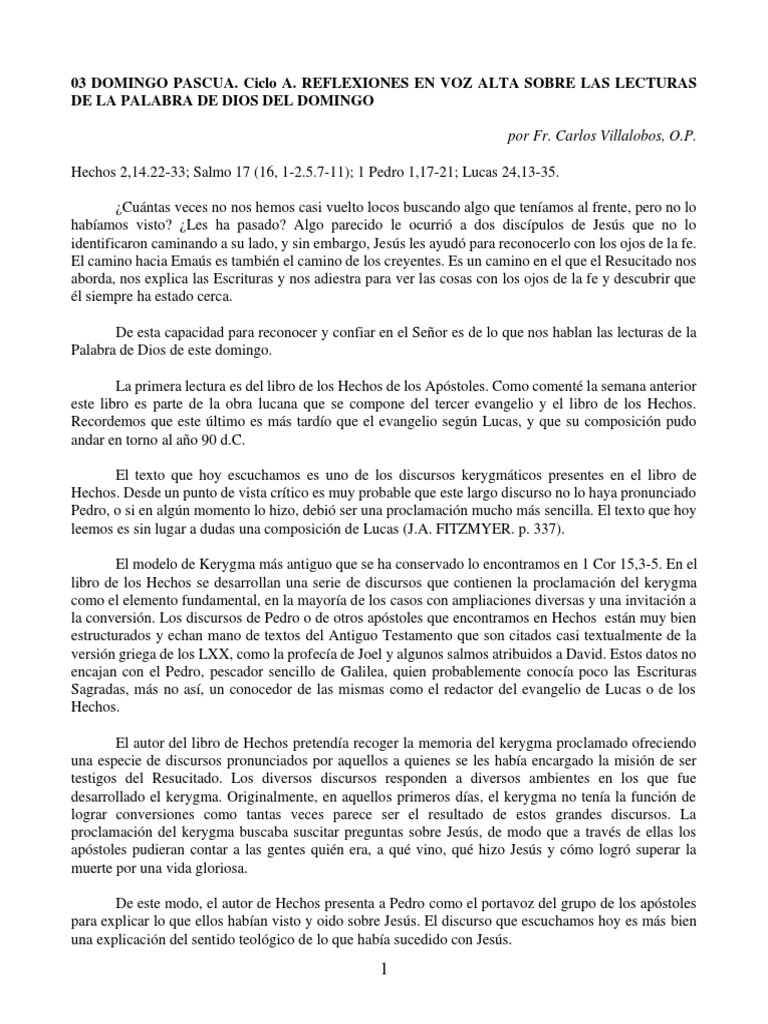 Reflexiones Pascuales: Camino de Fe | PDF | La resurrección de Jesús ...