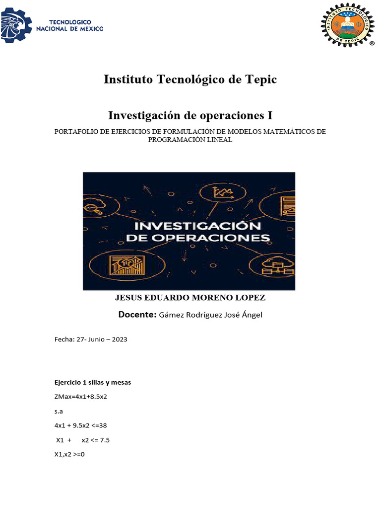 Portafolio Io1 | PDF