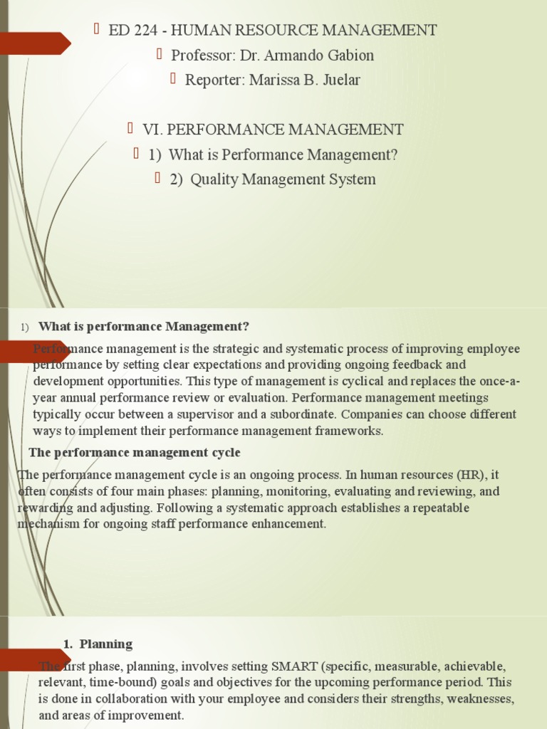 Performance Management Strategies Explained | PDF | Performance ...
