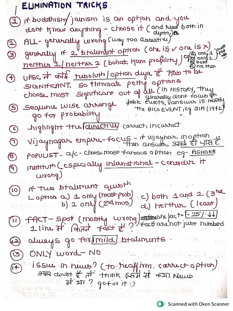 Tricks Pyq Upsc-Copy | PDF