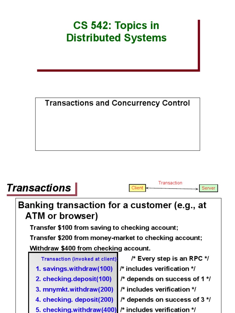 Transactions | PDF | Concurrency (Computer Science) | Concurrent Computing Transactions | PDF | Concurrency (Computer Science) | Concurrent Computing