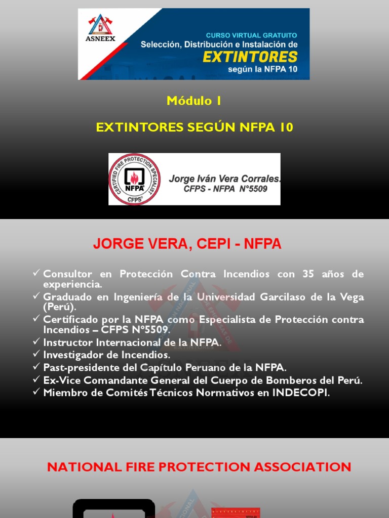 Modulo 1 - Extintores Nfpa 10 | PDF | Dióxido de carbono | Química