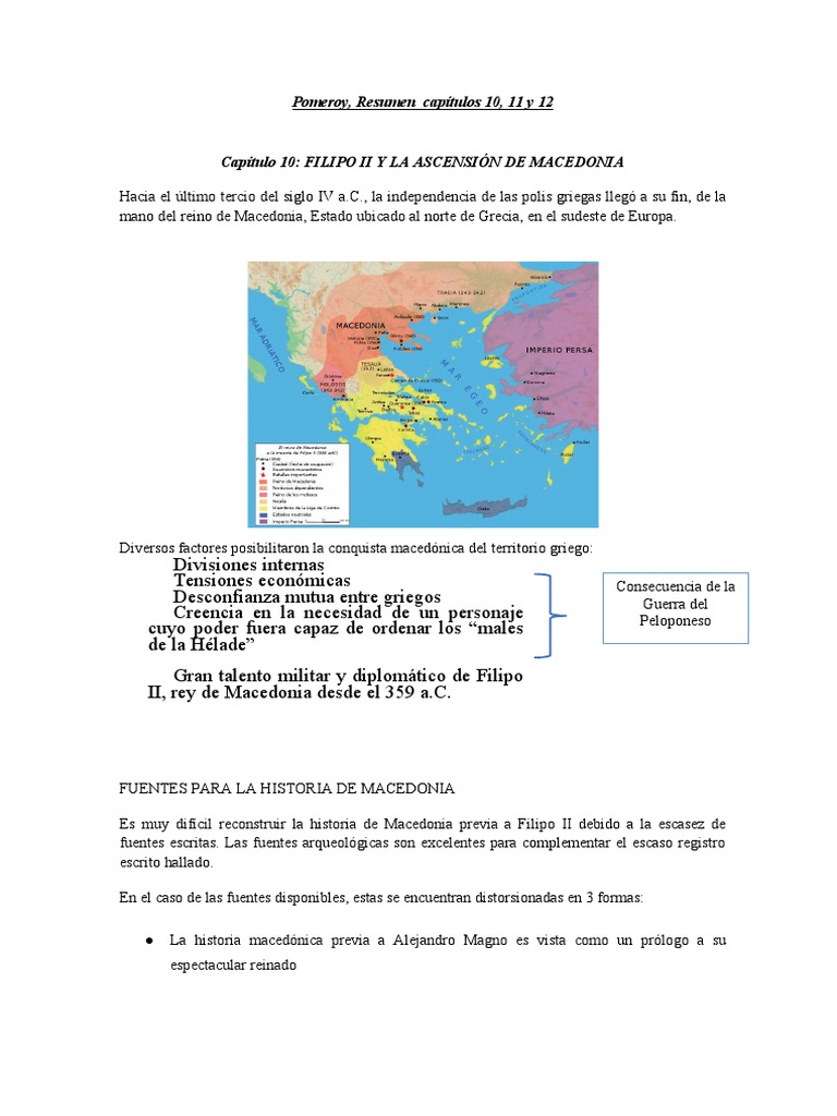 Pomeroy Resumen 10, 11 y 12 | PDF | Alejandro el Grande | Macedonia ...