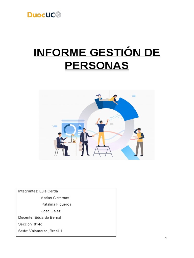 Informe Gestión de Personas | PDF | Calidad (comercial) | Planificación