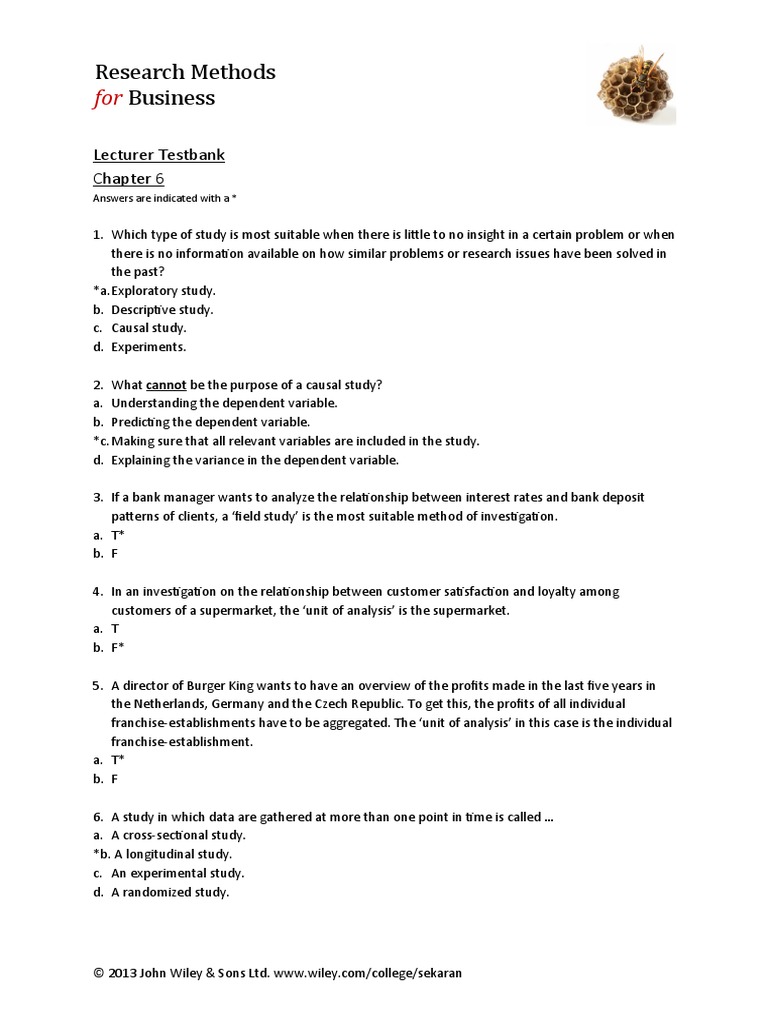 CH 06 | PDF | Experiment | Causality