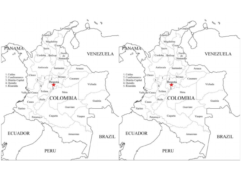 Mapa Político de Colombia | PDF