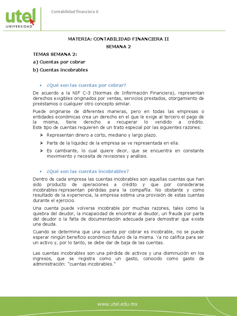 Asiento Incobrables | PDF