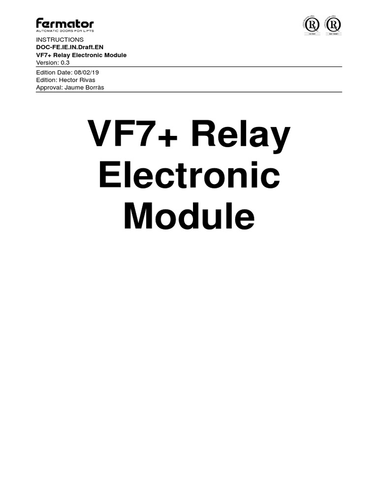 V7.01.08-01 Standard | PDF | Relay | Menu (Computing)