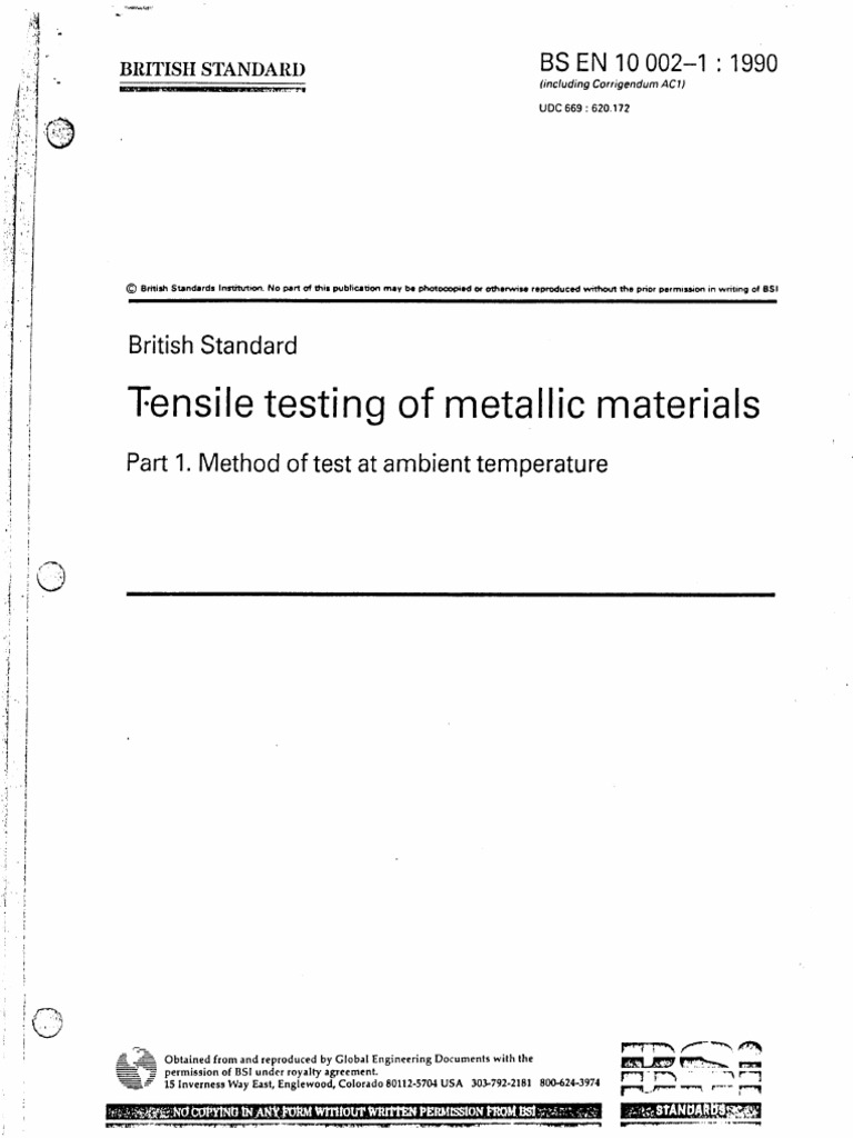 En 10002-1-1990 | PDF