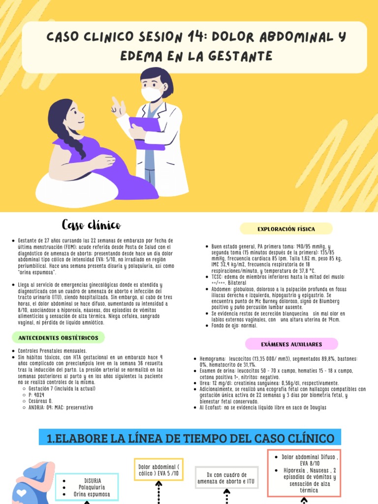 CASO CLINICO SESION 14 DOLOR ABDOMINAL Y EDEMA EN LA GESTANTE Eting ...