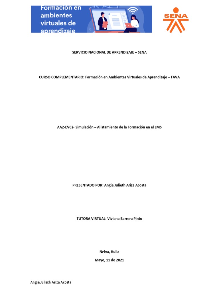 Aa2 - Ev02 Simulacion | PDF