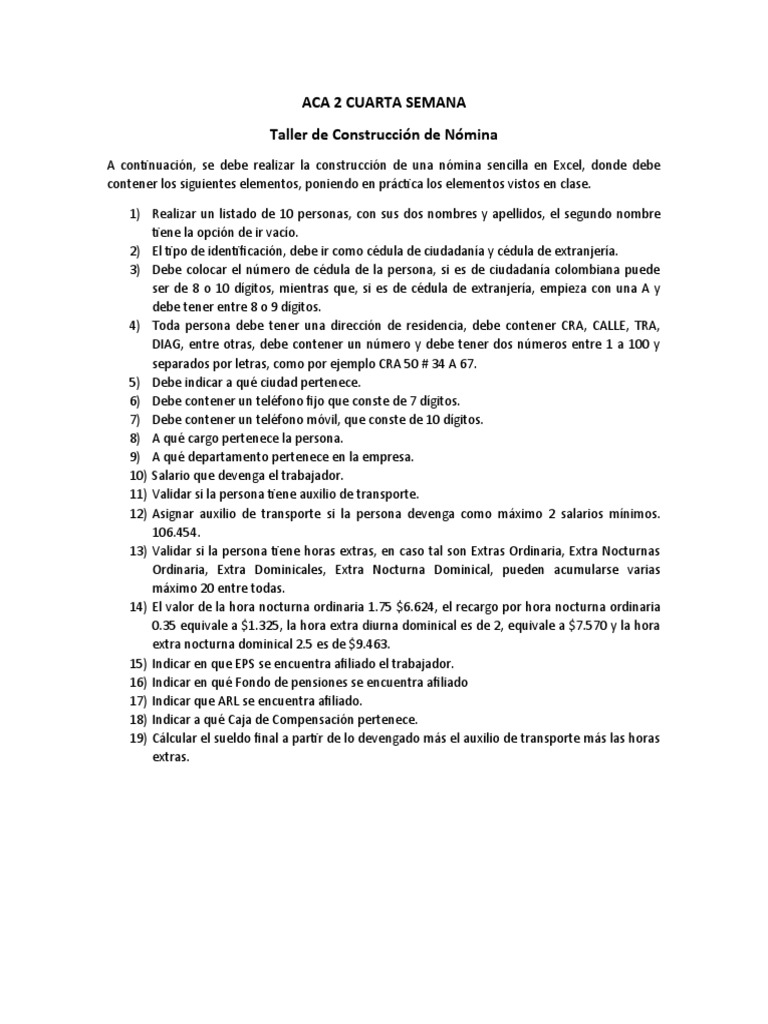 ACA 2 Excel Basico | PDF