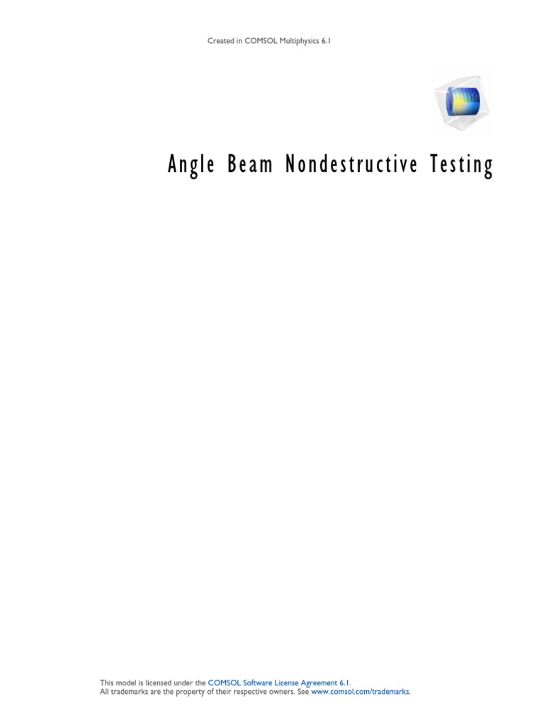 FEM Acoustic Analysis - NDT Angle Beam Example | PDF | Waves | Refraction