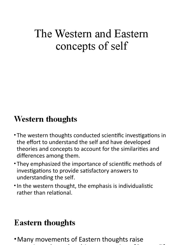The Western and Eastern Concepts of Self | PDF | Western Philosophy | Reincarnation