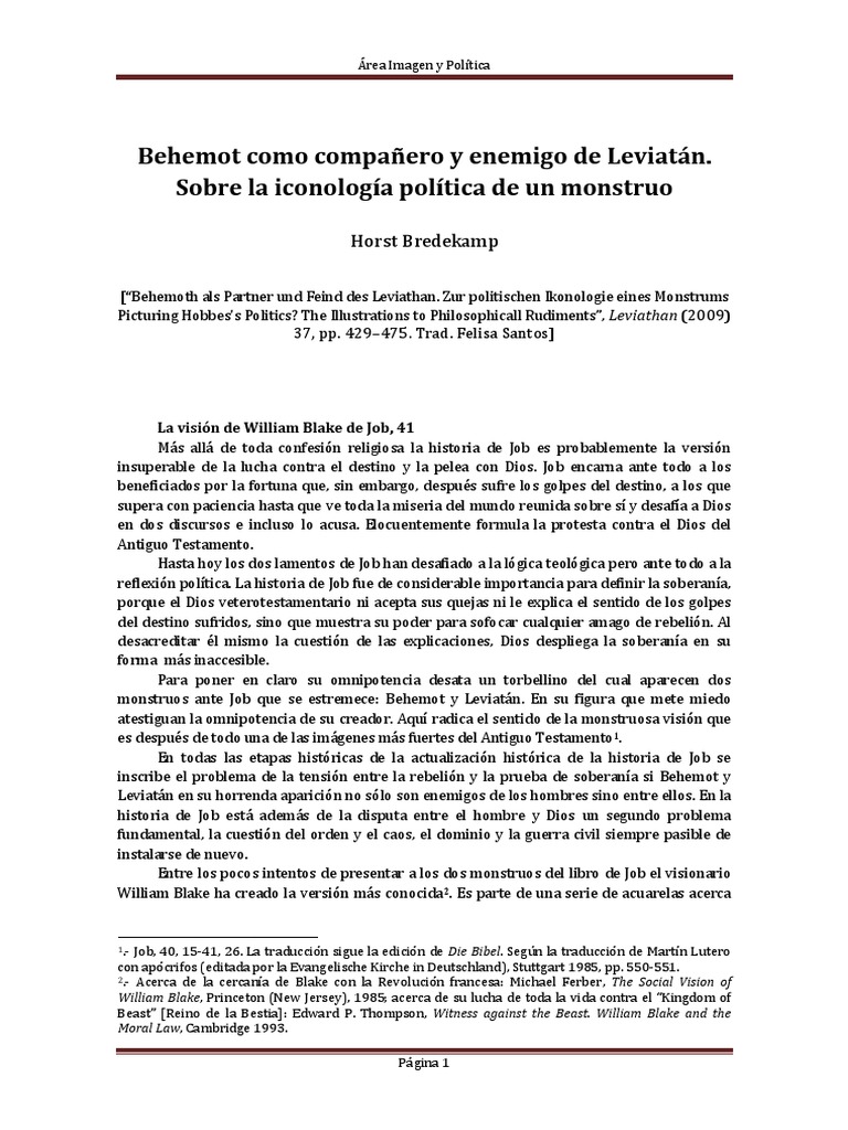 23-Bredekamp-Behemot-como-compañero-y-enemigo-de-Leviatá | PDF