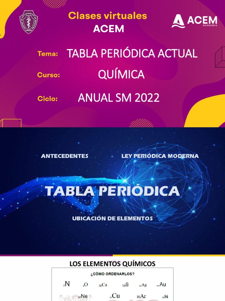 Asm-Semana 06 (Tabla Periodica) | PDF | Tabla periódica | Química