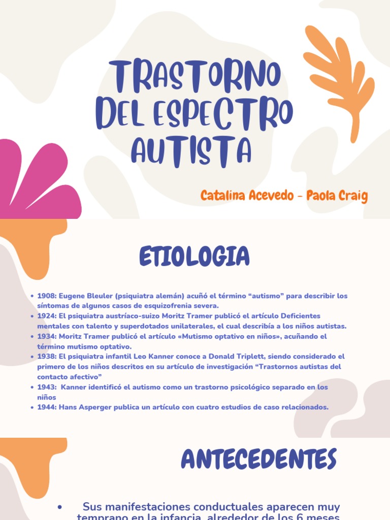 Trastorno Del Espectro Autista | PDF | Espectro autista | Medicina CLINICA