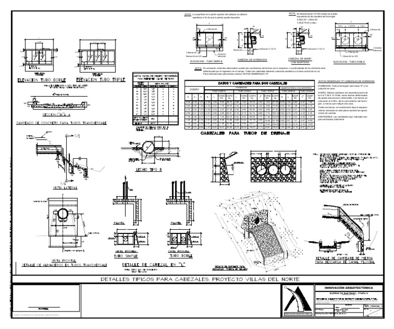 Det 01. Cabezales-Cabezales | PDF | Hormigón | Ingeniería de Edificación
