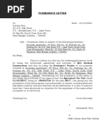 Key Handover Letter Format | PDF | Value Added Tax | Payments