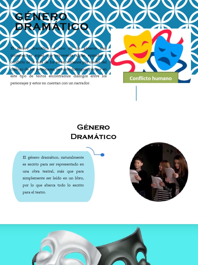 Diapositivas Literatura - Genero Dramatico | PDF