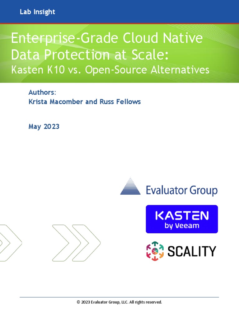 Kasten EGI Lab-Insight | PDF | Backup | Cloud Computing